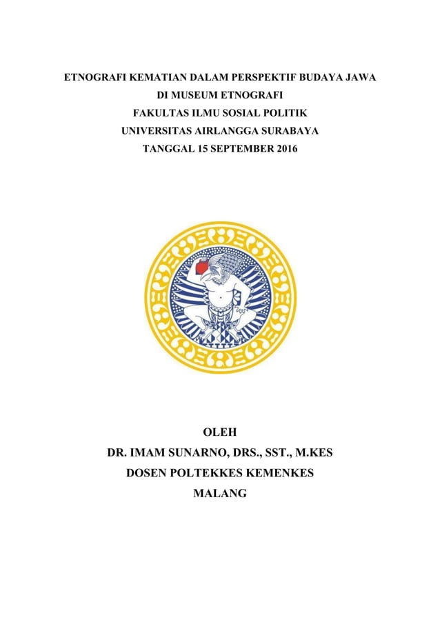 Etnografi Kematian dalam Perspektif Budaya Jawa | PDF