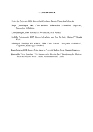 Etnografi Kematian dalam Perspektif Budaya Jawa | PDF