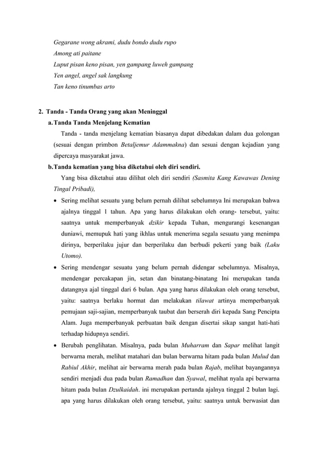 Etnografi Kematian dalam Perspektif Budaya Jawa | PDF