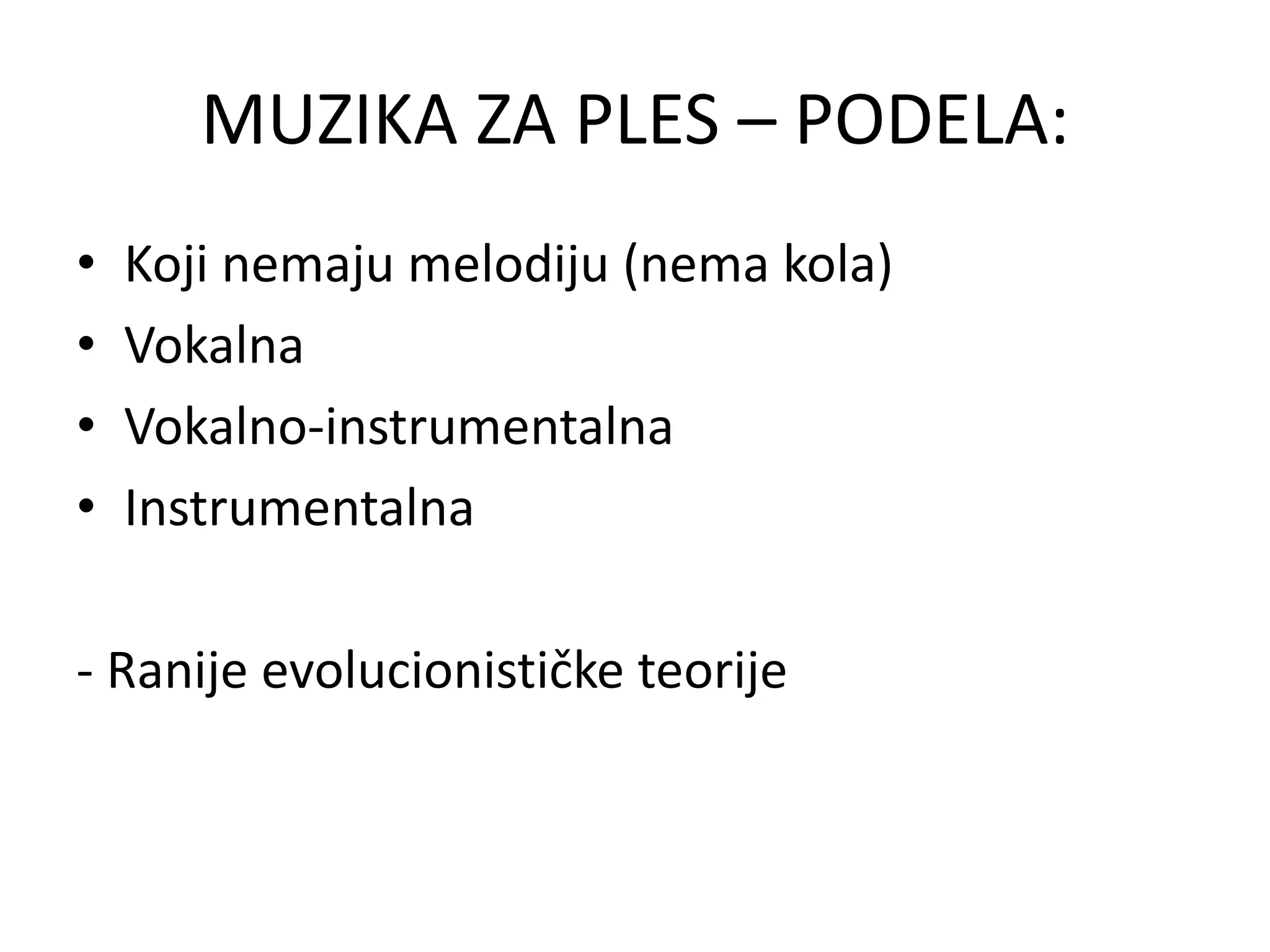 Etnokoreologija - Muzika za ples | PPT