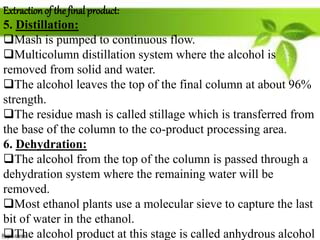 Ethanol Production, Biofuel Production | PPTX