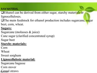 Ethanol Production, Biofuel Production | PPTX