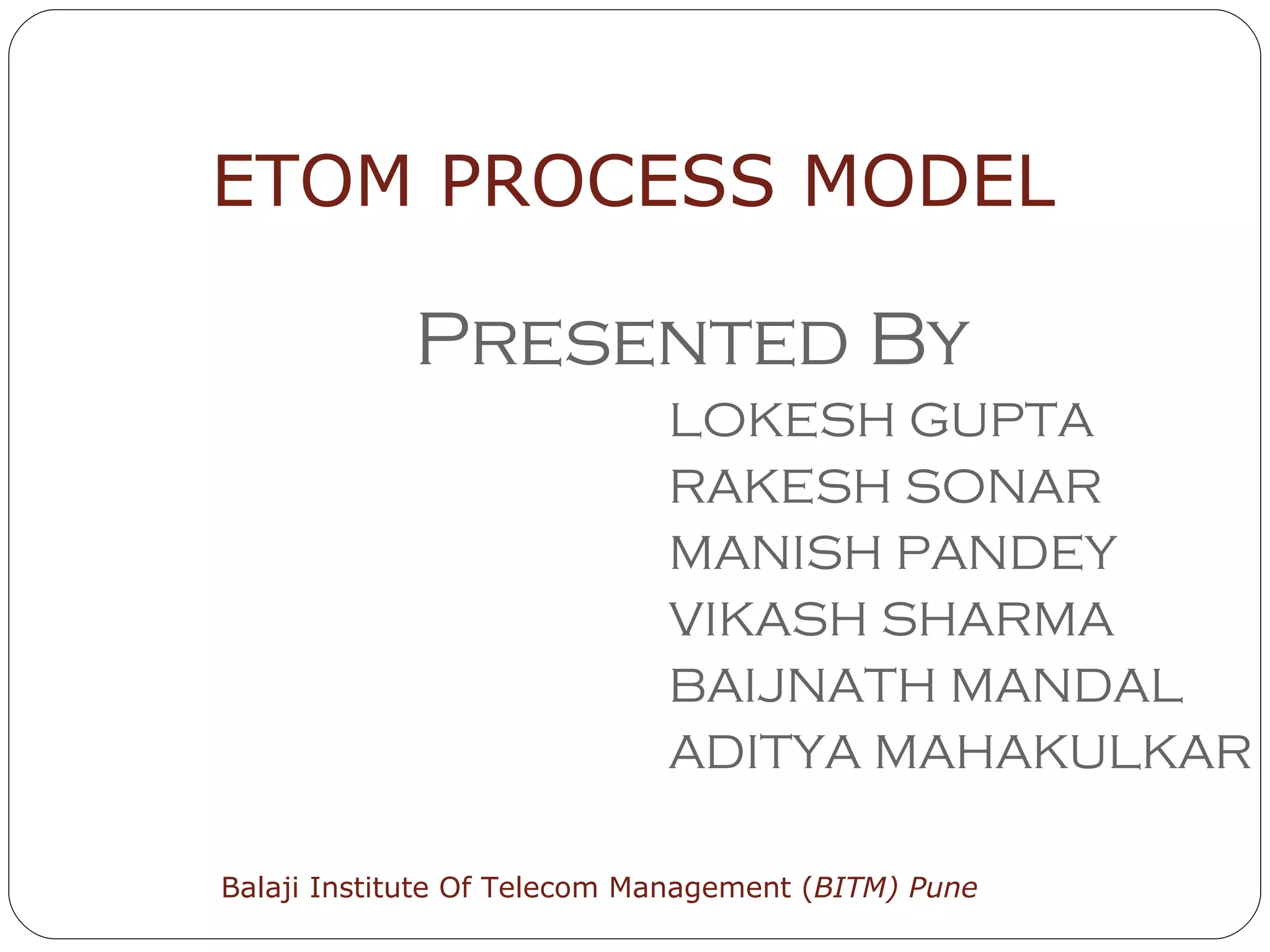 Etom | PPT