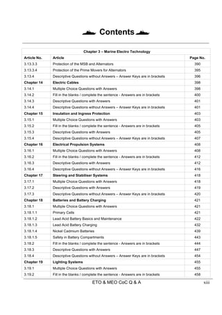 ETO & MEO Certificate of Competency Questions and Answers | PDF
