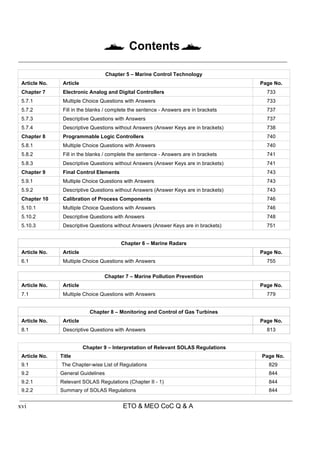 ETO & MEO Certificate of Competency Questions and Answers | PDF