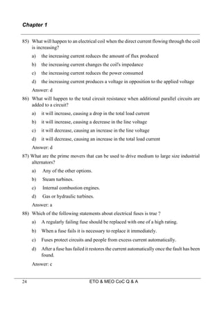 ETO & MEO Certificate of Competency Questions and Answers | PDF