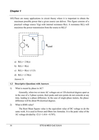 ETO & MEO Certificate of Competency Questions and Answers | PDF