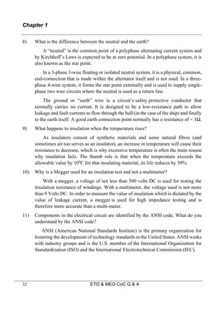 ETO & MEO Certificate of Competency Questions and Answers | PDF