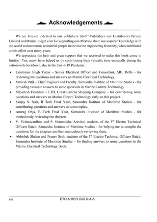 ETO & MEO Certificate of Competency Questions and Answers | PDF