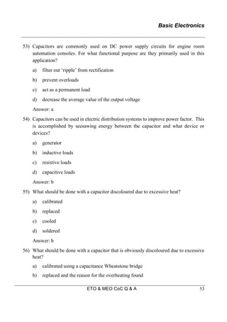 ETO & MEO Certificate of Competency Questions and Answers | PDF