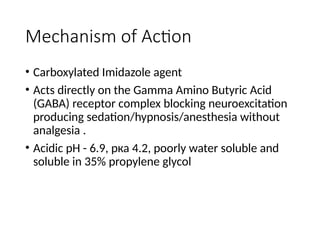 Etomidate use in procedural sedation and analgesia | PPTX