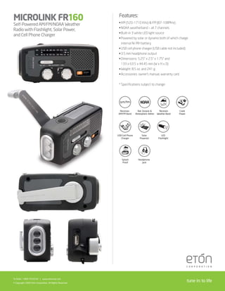Etón MICROLINK FR160 | PDF