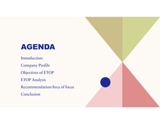 ETOP Analysis of Patanjali this study is for acknowledgement of our ...