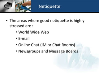2.5 Netiquette | PPTX | Internet for Beginners | Internet