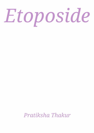 Etoposide | PDF | Medical Health