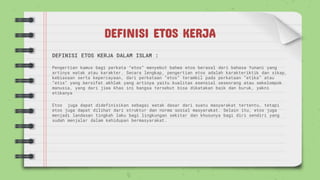 Etos kerja | PPT