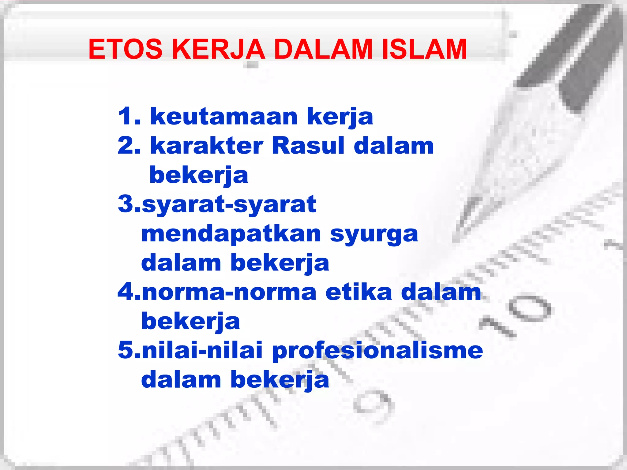 Etos kerja dalam_islam aspar | PPT