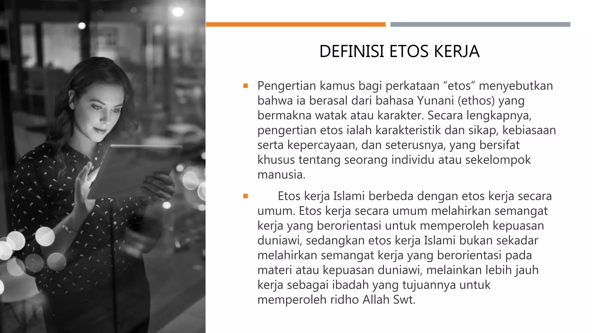 Kelompok 5 "Etos kerja" | PPTX