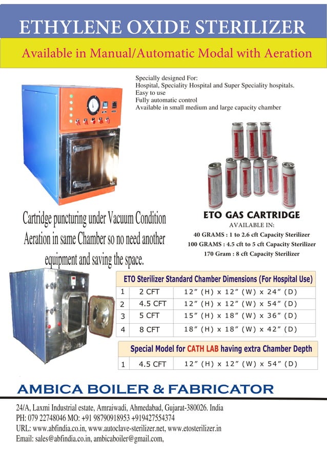 Eto sterilizer, ethylene Oxide Gtas Sterilizer, Cath lab ETo Sterilizer ...