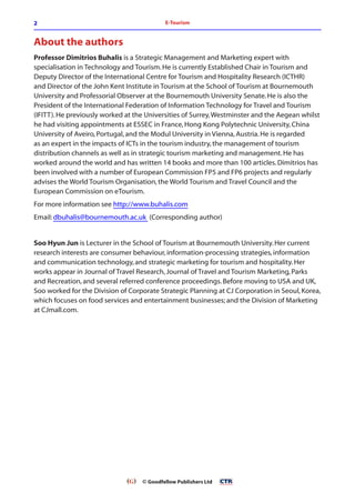 E-Tourism | PDF