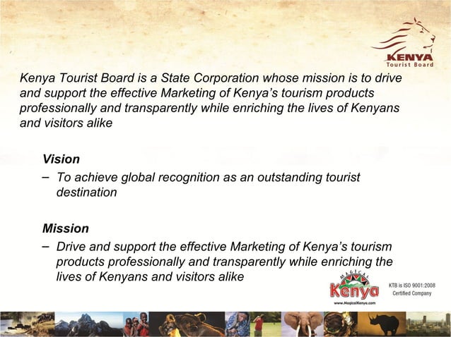 Kenya Tourist Board 2012 | PPT
