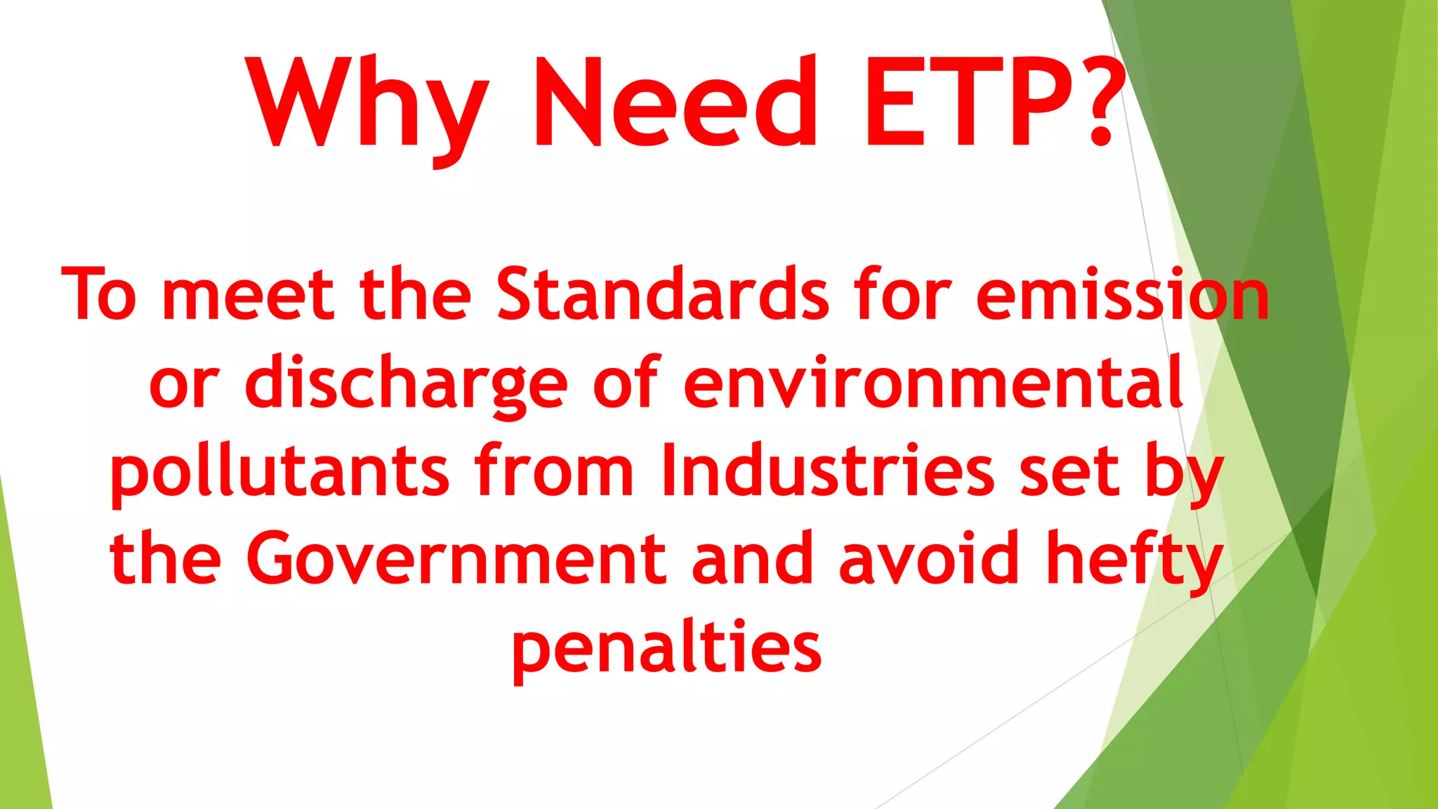 Effluent Treatment Plant (ETP) | PPTX | Indoor Environmental Quality ...