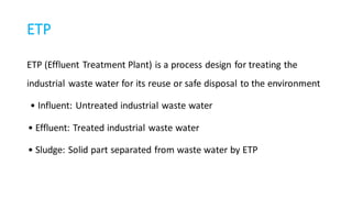 Effluent Treatment Plant (ETP) | PDF