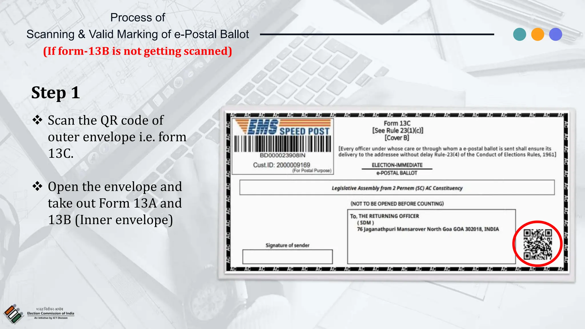 ETPBMS Pre Counting Process in Election in India | PPTX