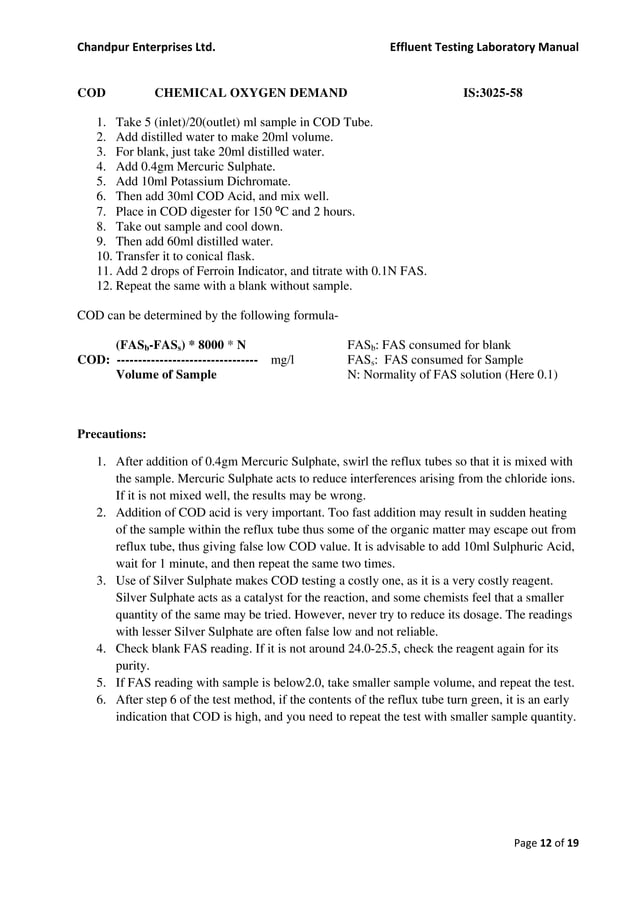 ETP LAB Manual | PDF | Chemistry | Science