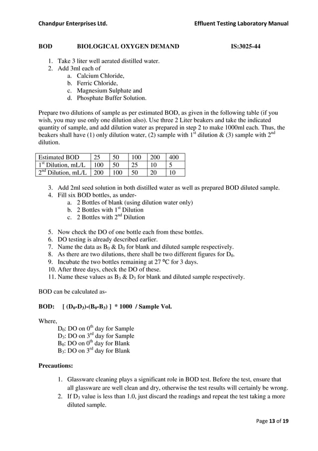 ETP LAB Manual | PDF | Chemistry | Science