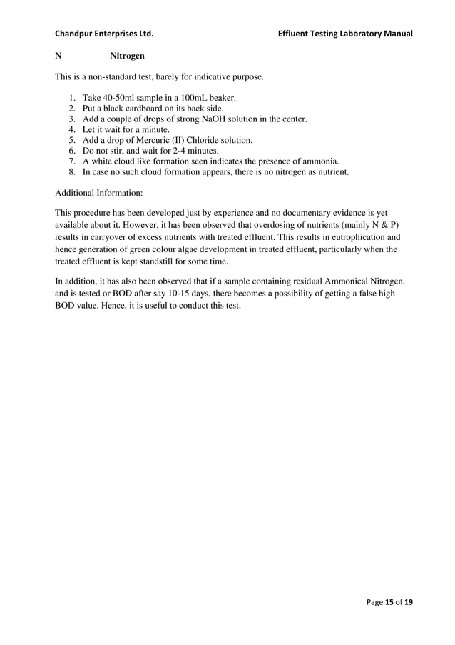 ETP LAB Manual | PDF | Chemistry | Science