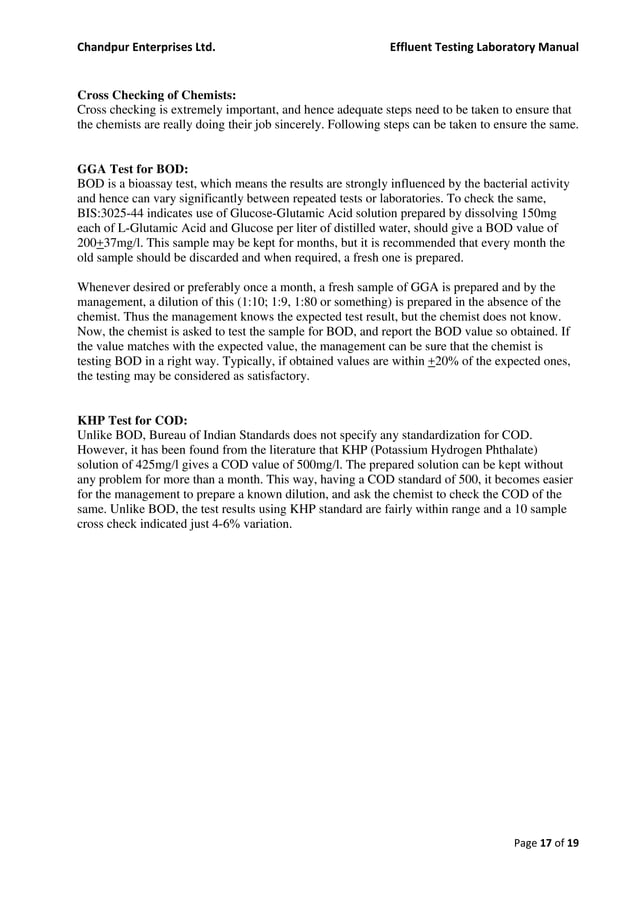 ETP LAB Manual | PDF | Chemistry | Science