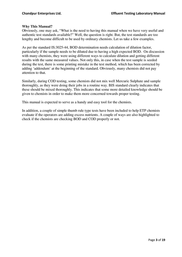 ETP LAB Manual | PDF | Chemistry | Science