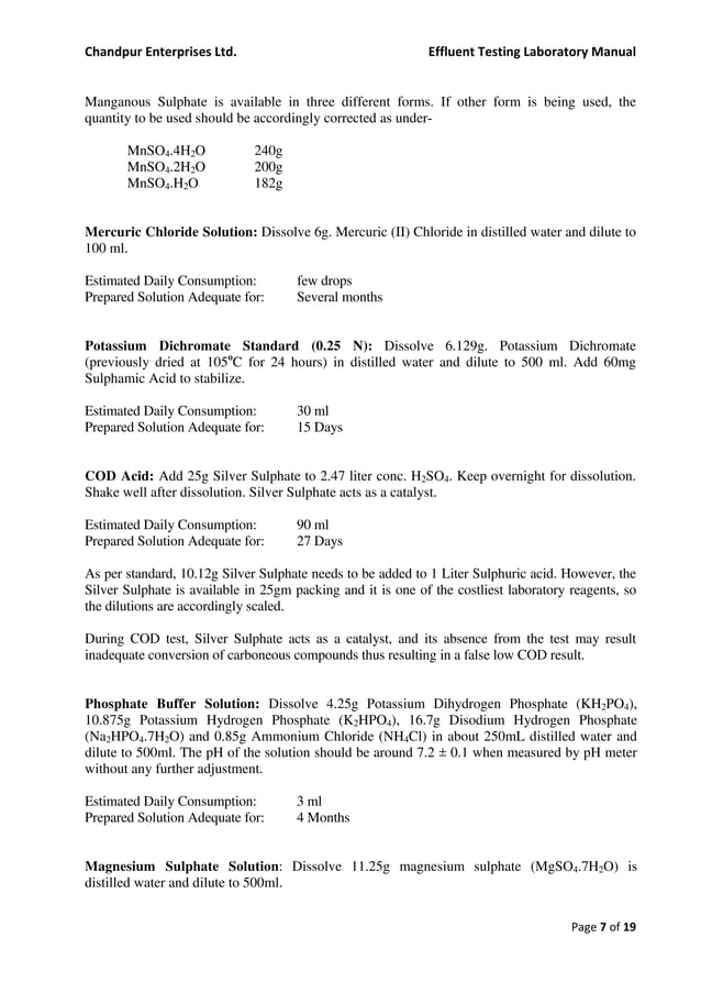 ETP LAB Manual | PDF | Chemistry | Science