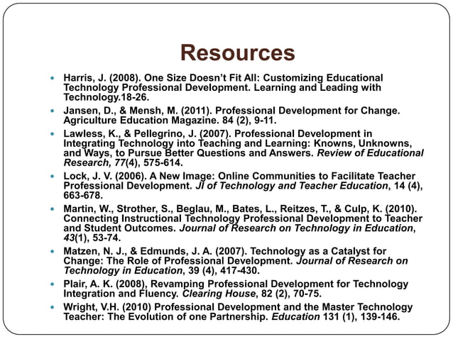 Educational Technology Professional Development | PPT