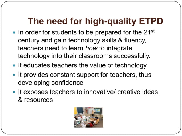 Educational Technology Professional Development | PPT