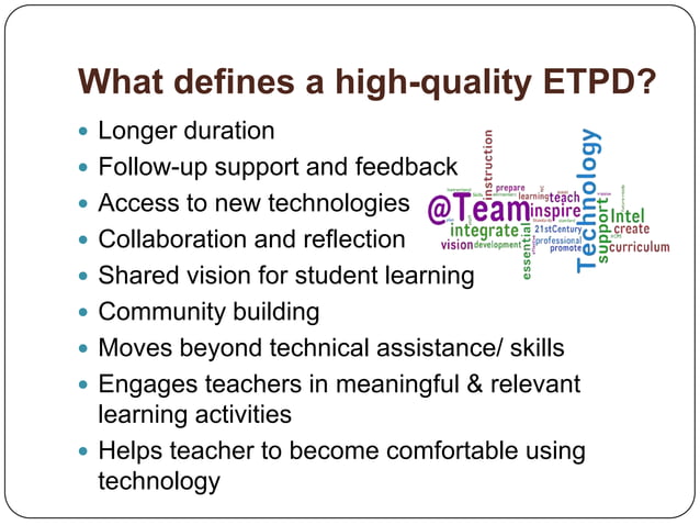 Educational Technology Professional Development | PPT
