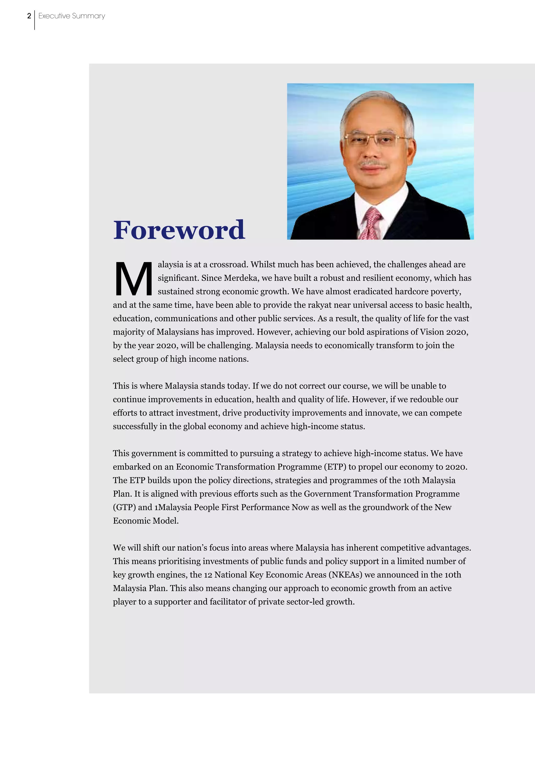 Economic Transformation Plan Executive Summary_booklet | PDF