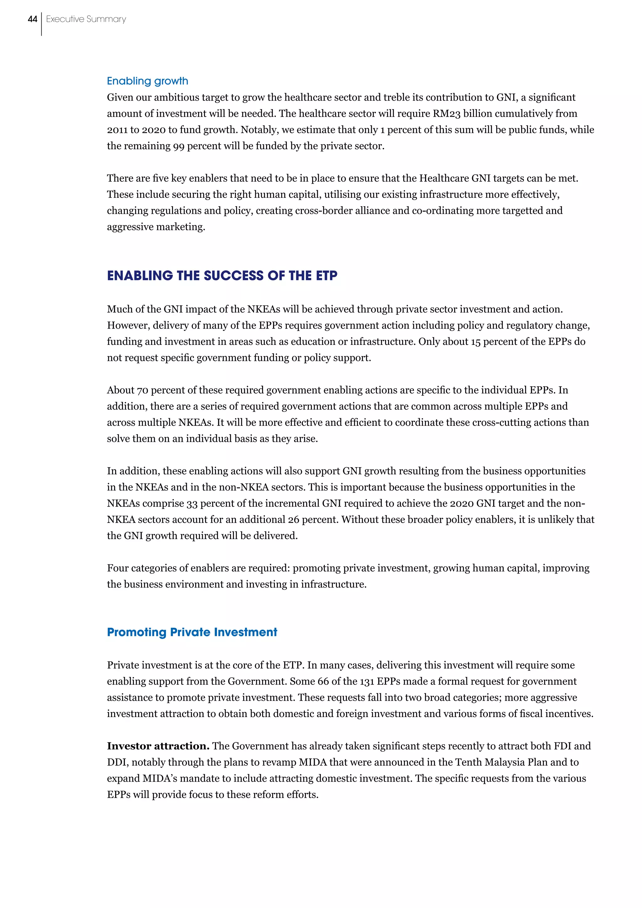 Economic Transformation Plan Executive Summary_booklet | PDF