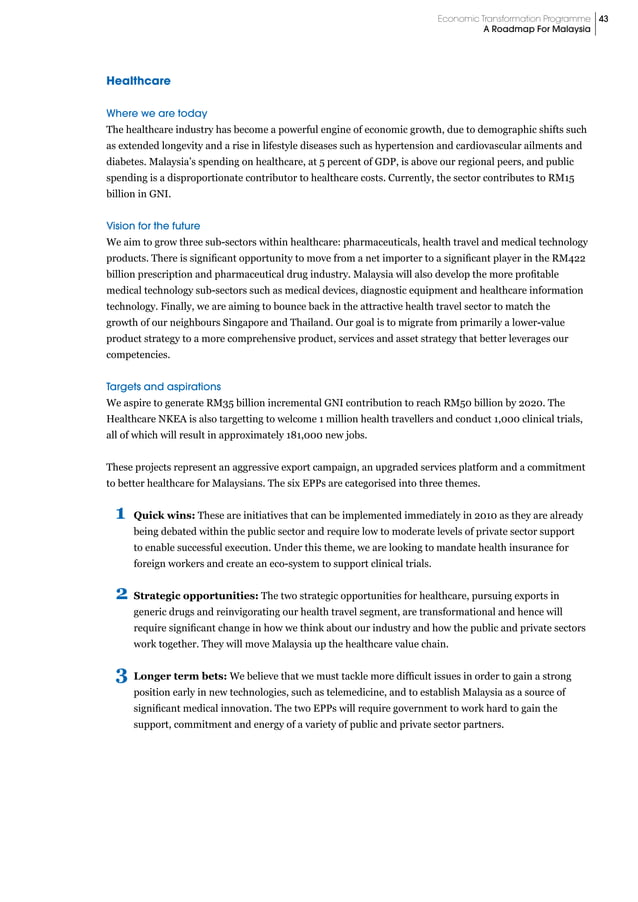 Economic Transformation Plan Executive Summary_booklet | PDF