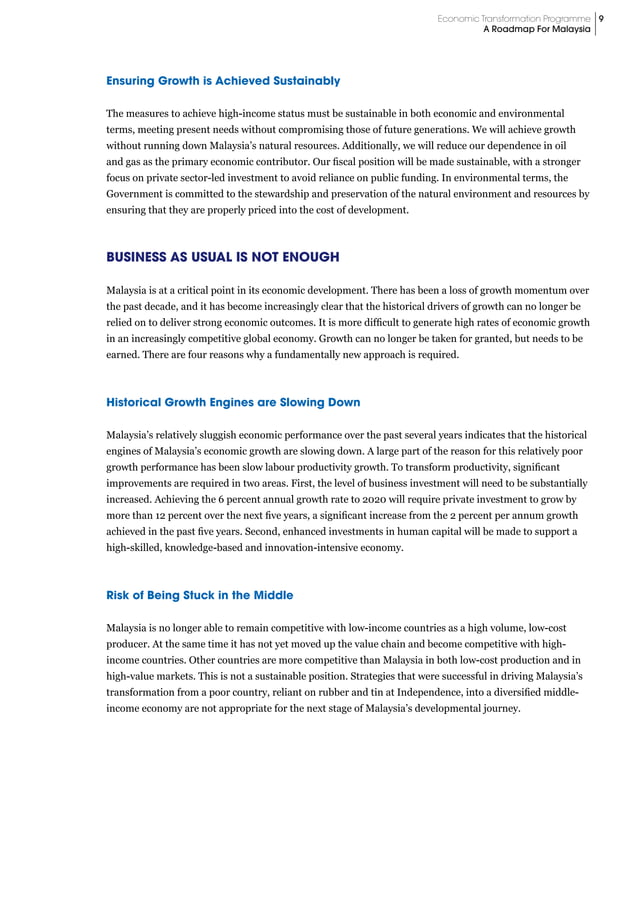 Economic Transformation Plan Executive Summary_booklet | PDF