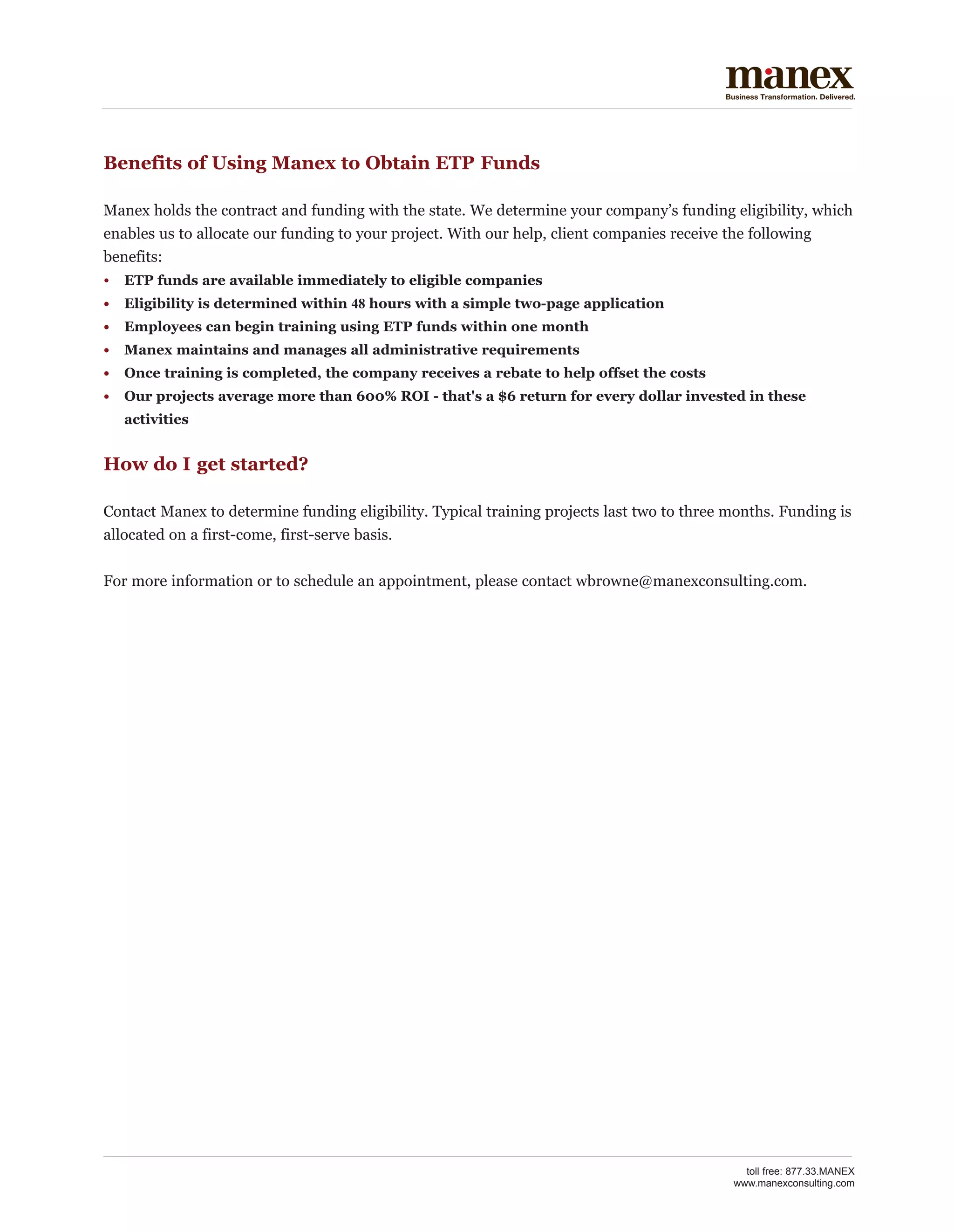 Etp Funded Training Available | PDF