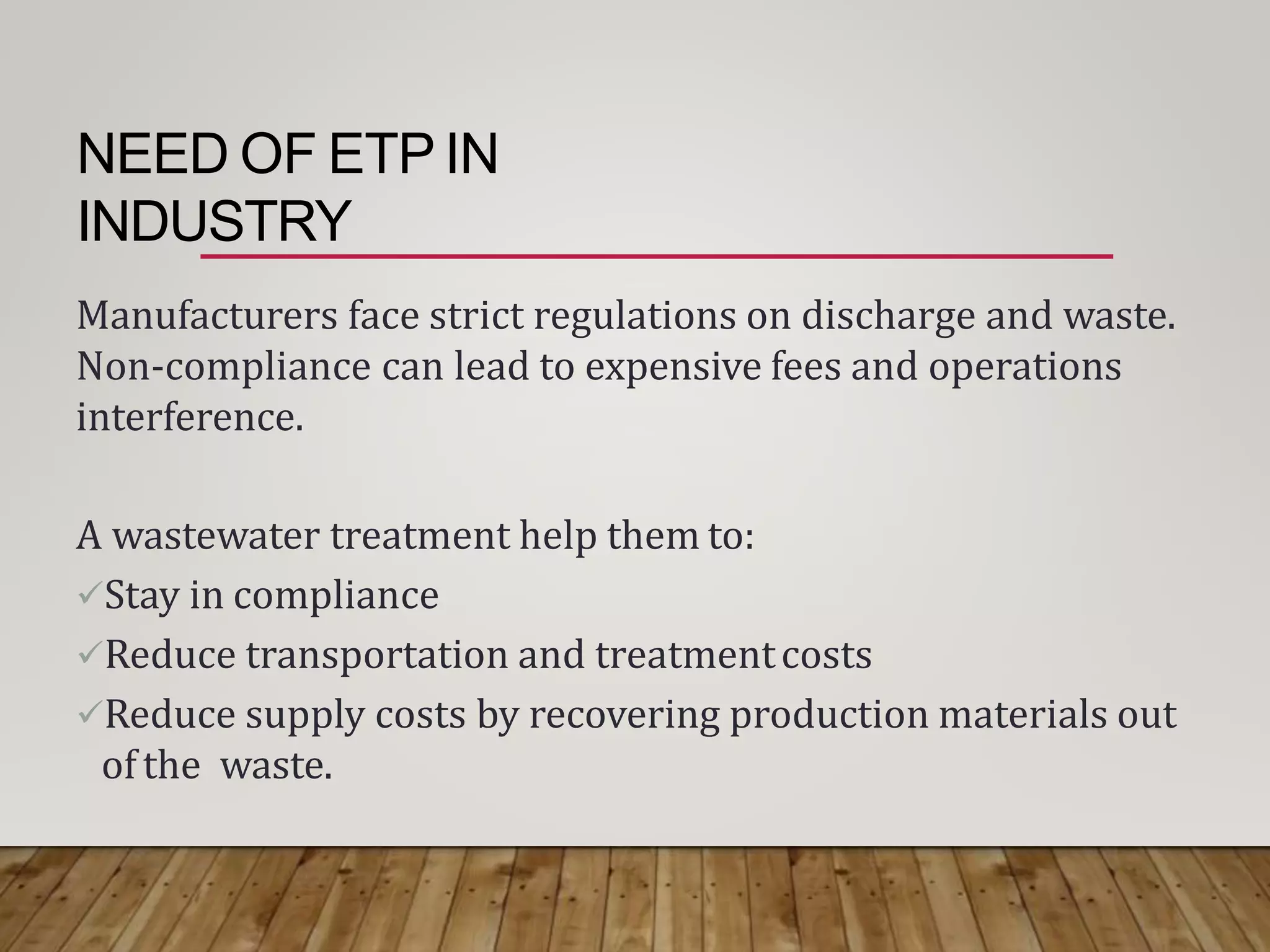 Etp intro | PPTX | Environmental Services Industry | Industries