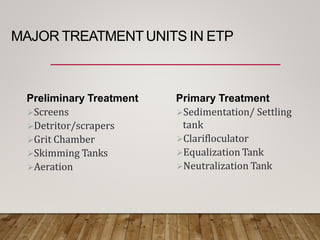 Etp intro | PPTX | Environmental Services Industry | Industries