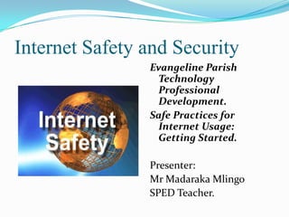 ET 509 Portfolio Assignment Internet Safety PPT Presentation for Staff ...