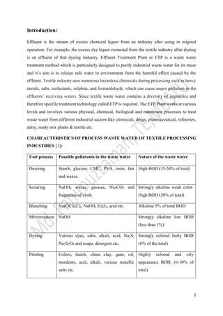 Plan an ETP with detail process discussion following the instructions ...