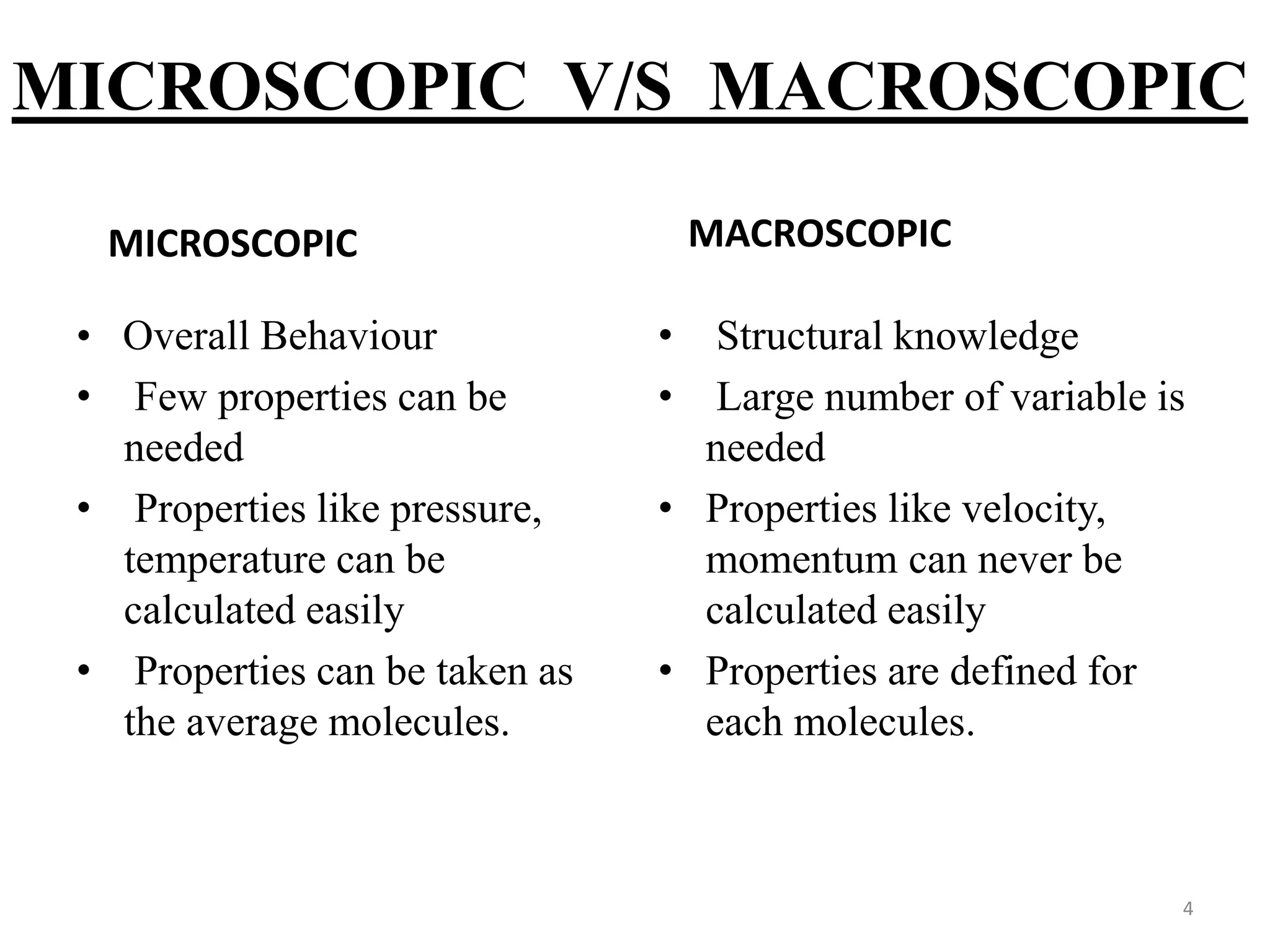 MICROSCOPIC & MACROSCOPIC POINT OF VIEW , THERMODYNAMIC SYSTEM & CONTROL VOLUME , THERMODYNMAIC ...