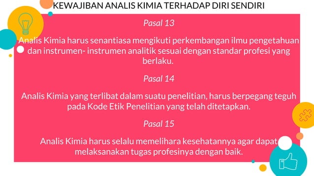 Etika Profesi Analis Kimia | PPTX