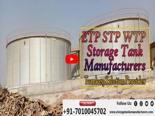 ETP STP WTP Storage Tank Manufacturers India.pptx