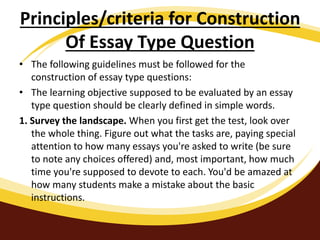 essat type question | PPTX